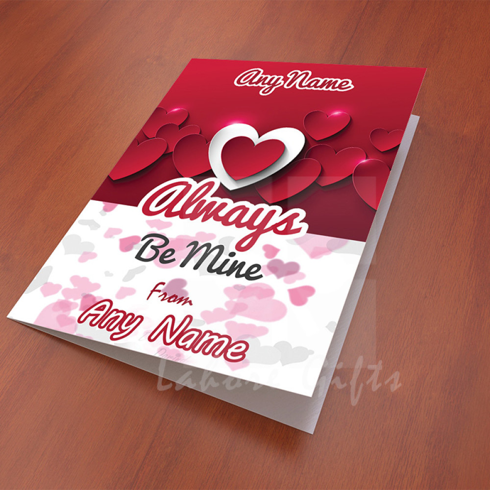 Always Be Mine Card | Personalised Card | Lahoregifts.com
